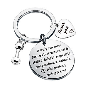 Lywjyb Birdgot Fitness Trainer Gift Thank You Gift for Fitness Instructor Workout Jewelry (Fitness Instructor ke)