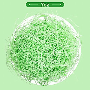 Easter Grass, Easter Grass Basket Filler, Suitable for Easter Party Decoration, Gift Wrapping, Easter Basket Filler