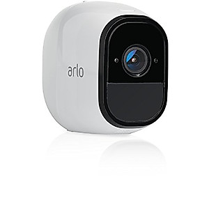 Arlo Pro 2 VMC4030P-100NAR Wireless Home Security Camera, Rechargeable, Night Vision, Indoor/Outdoor, 1080p, 2-Way Audio, Wall Mount, Add-On Camera, White (Renewed)