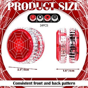 Liliful Spider Party Favors Birthday Party Supplies LED Lighted Yo Yo Bulk Spider Theme Toy for Boys Girls Goodies Bag Filler Hero Gifts in Bulk