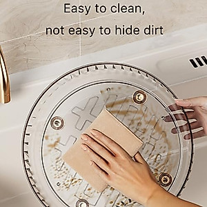 Camidy Lazy Susan Cabinet Organizer 10. 6 Clear Plastic Rotating Spice Rack Lazy Susan Turntable Spin Organizer for Kitchen Cabinet Pantry