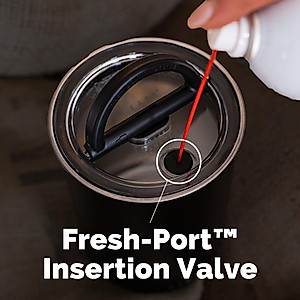 Airscape Inner Lid Upgrade with Fresh Port and Degassing Valve - Fits Small and Medium Stainless Steel Airscape - Extend Freshness with Argon Flush Inert Gas Insertion Valve and Off Gas Umbrella