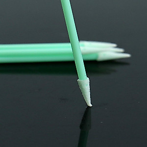 3.0" PCB Board Cleaning Swabs, Cleanroom Lint Free Pointed Foam Tip Swab for Camera, Optical Lens, Electronics, Detailing, Small Hole and Hard-to-Reach Area CK-FS750 (100)