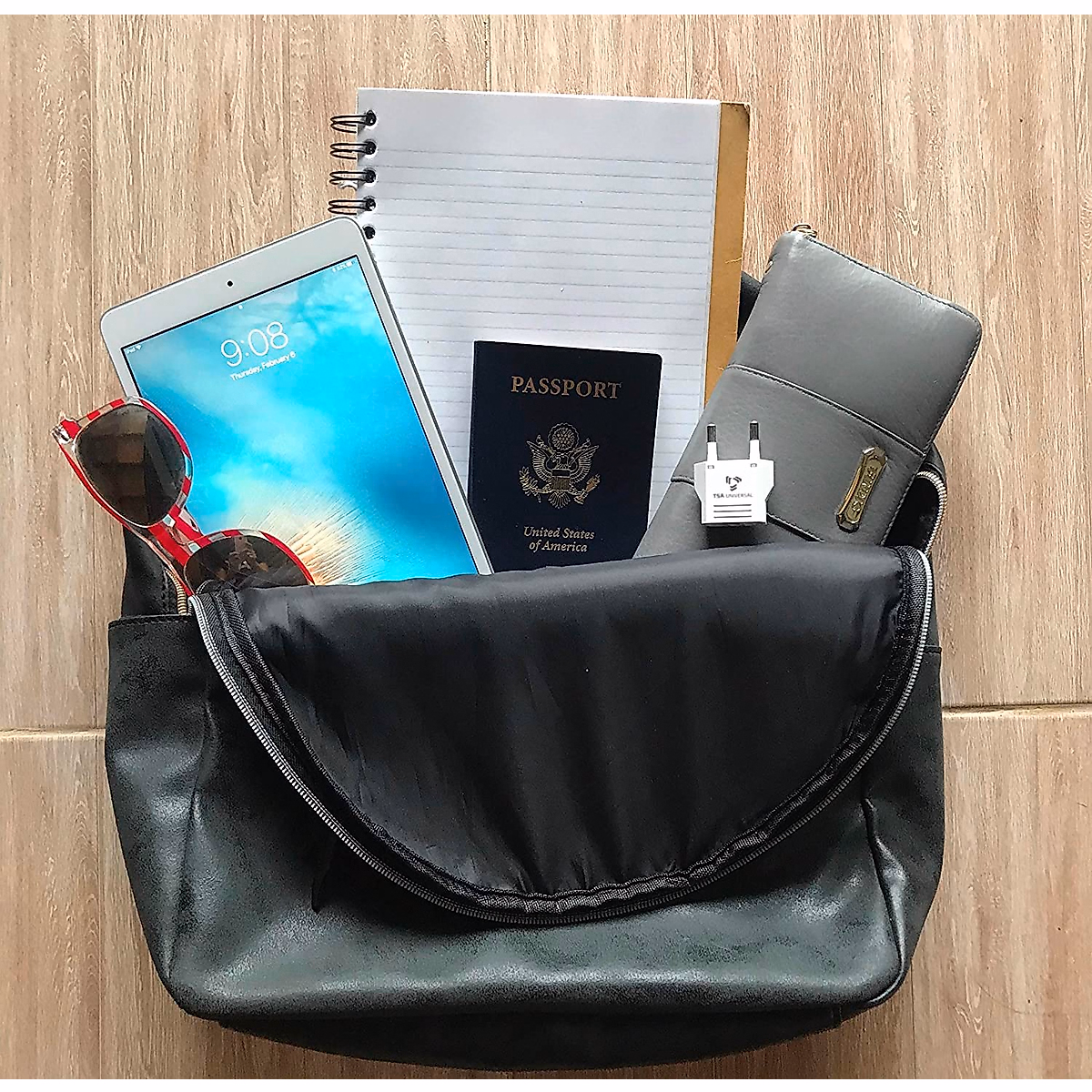 United States to Lithuania Travel Power Adapter to Connect North American Electrical Plugs to Lithuanian Outlets for Cell Phones, Tablets, eReaders, and More (2-Pack, Blue)