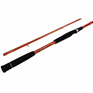 Carrot Stix Collapsible 2 Piece Spinning Wild Wild Orange Giant Size Salmon Steelhead Fishing Rod (10' 0" Medium Heavy)