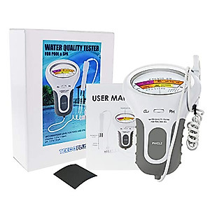 Portable 2 in 1 Water Quality PH and Chlorine Level CL2 Tester Meter for Swimming Pool Spa Drinking Water Quality Analysis Monitor PH CL2 Chlorine Tester