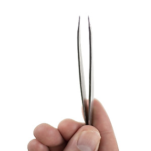 Bianco Brothers Professional Stainless Steel Tweezers | Strong Rust Resistant Tweezers with Ultra Fine Point Design for Precision | Perfect for Facial Hair Removal for Women & Men | Made in USA