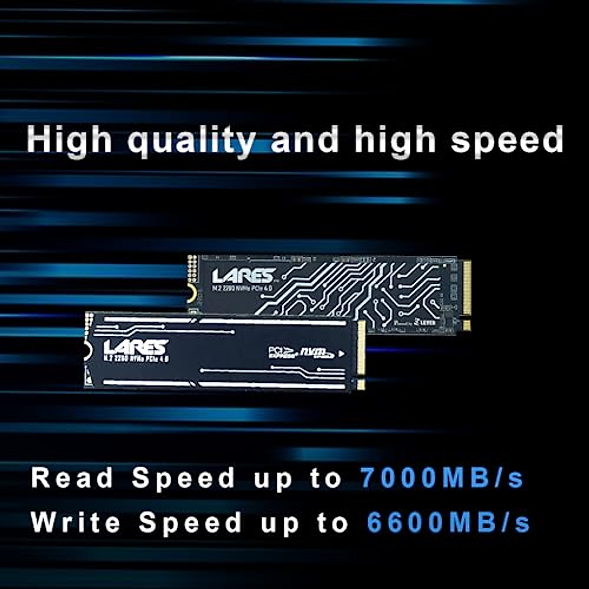 LEVEN JPS850 2TB PCIe Gen4 Speed up to 7,200MB/s 3D NAND NVMe M.2 SSD, Perfectly Compatible with PS5, High Endurance with Thermal Pad and Heat Sink