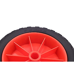 METER STAR 2pc 10" Kayak Cart Wheels, Puncture-Proof Tire Wheel for Kayak Canoe Trolley Cart Replacement Tire,Diameter Central Axis its 0.9",Solid Rubber