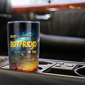 DECZHIYU Gifts for Boyfriend from Girlfriend - Boyfriend Gifts for Birthday Fathers Day Valentines Day Christmas - Anniversary Romantic Gift for Him Men - Cute BF Gift Ideas - 20oz Insulated Tumbler