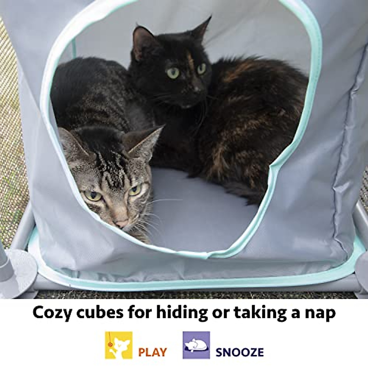 Kitty City Claw Indoor and Outdoor Mega Kit Cat Furniture, Cat Sleeper, Outdoor Kennel