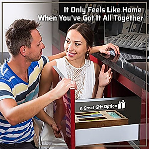 Carnation Brands Bamboo Ziplock Bag Organizer for Drawer - Rustic Brown Dispenser Kitchen Organization Pre-Assembled Baggie Storage to Minimize Clutter 12-''x12-''x3-''