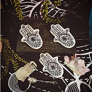 MADE BY LUCKY Jewelry Dish Trinket Dish Ring Dish Ceramic Hamsa Evil Eye Hand of Fatima Holder Key Ashtary Trinket Plate Bowl Small Boho Home Decorative Cute Decor Jewelry Tray Dish Gift Mom Brithday