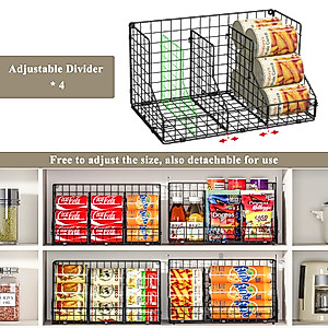 X-cosrack Fresh Egg Holder Countertop, 3 Tier Egg Rack with 4 Dividers to Separate Eggs for A Week, Stackable Wire Baskets for Storing Fresh Eggs, Large Egg Dispenser for Countertop/Wall-Mounted