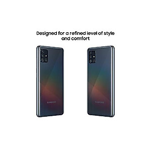 Samsung Galaxy A51 A515F 128GB DUOS GSM Unlocked Phone w/ Quad Camera 48 MP + 12 MP + 5 MP + 5 MP (International Variant/US Compatible LTE) - Prism Crush Black