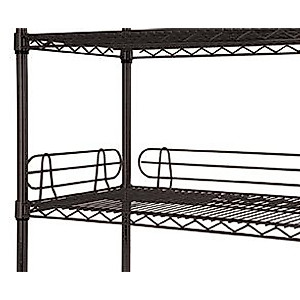 Omega 36" Wide Black Wire Shelf Ledge
