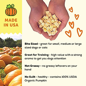 A Better Treat – Freeze Dried Organic Pumpkin Dog and Cat Treats, Organic, Single Ingredient | Natural, Healthy, Diabetic Friendly | Made in The USA