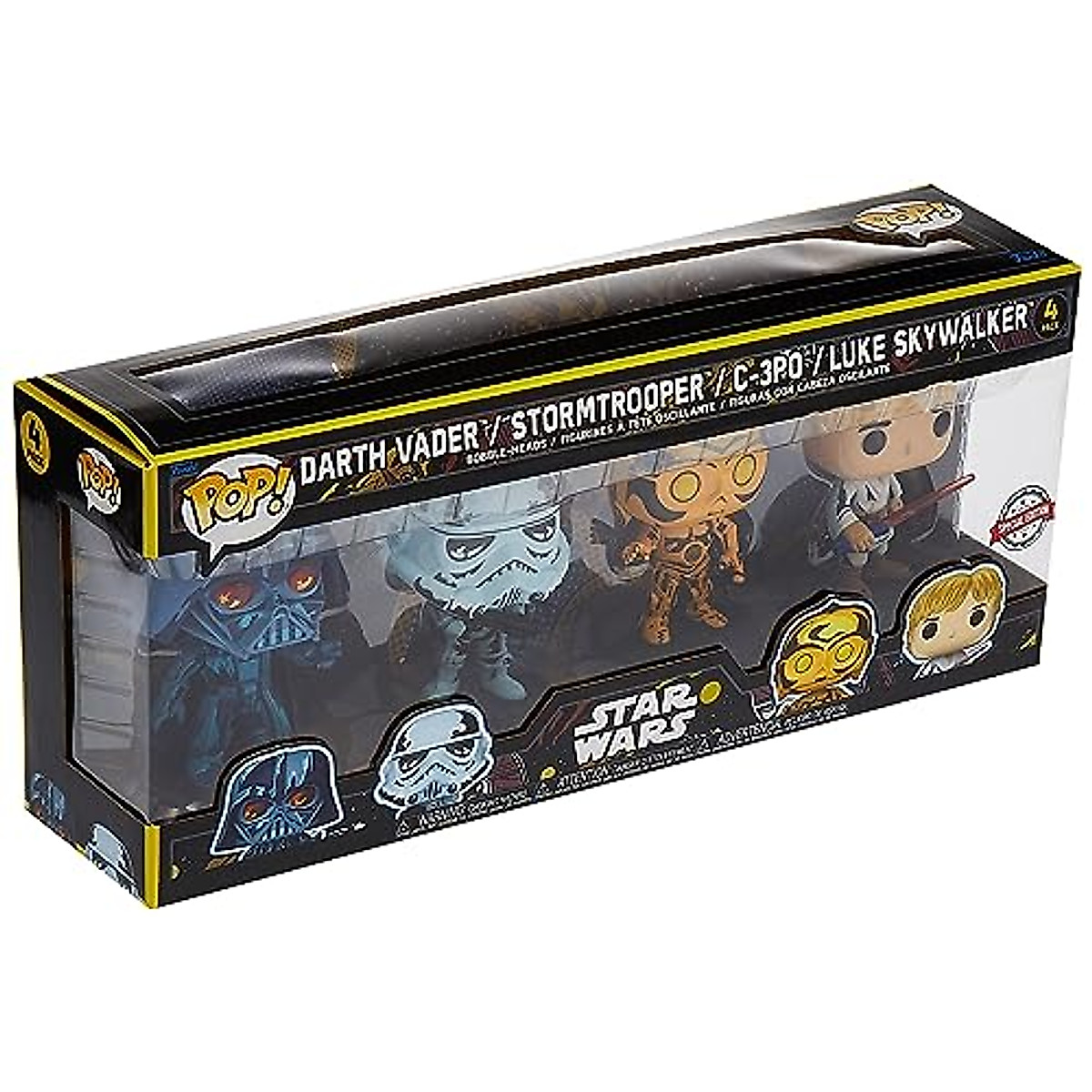 Funko POP! Star Wars Retro Series Darth Vader/Stormtrooper/C-3PO / Luke Skywalker 4 Pack