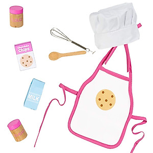 Adora Amazon Exclusive Amazing World Premium Quality Love to Bake Wooden Play Set with 20 Pieces Doll Accessories, Perfect Gift for Ages 6+