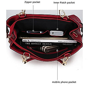 Mia K Collection Crossbody Bag for Women’s Handbag: PU Leather Top-Handle Satchel, Wristlet Wallet Purse Set