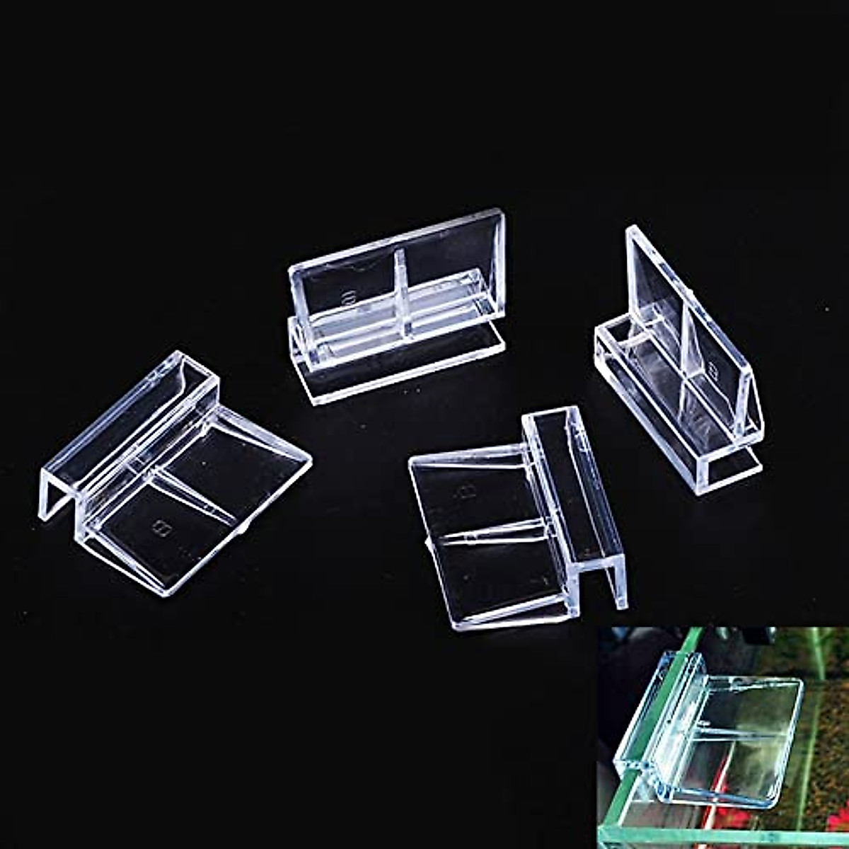 Clamp Support Holders Replacement Pet Parts Fish Tank Aquatic Pet Supplies Acrylic Clips Aquariums Lid Support Glass Cover Holders(6mm)