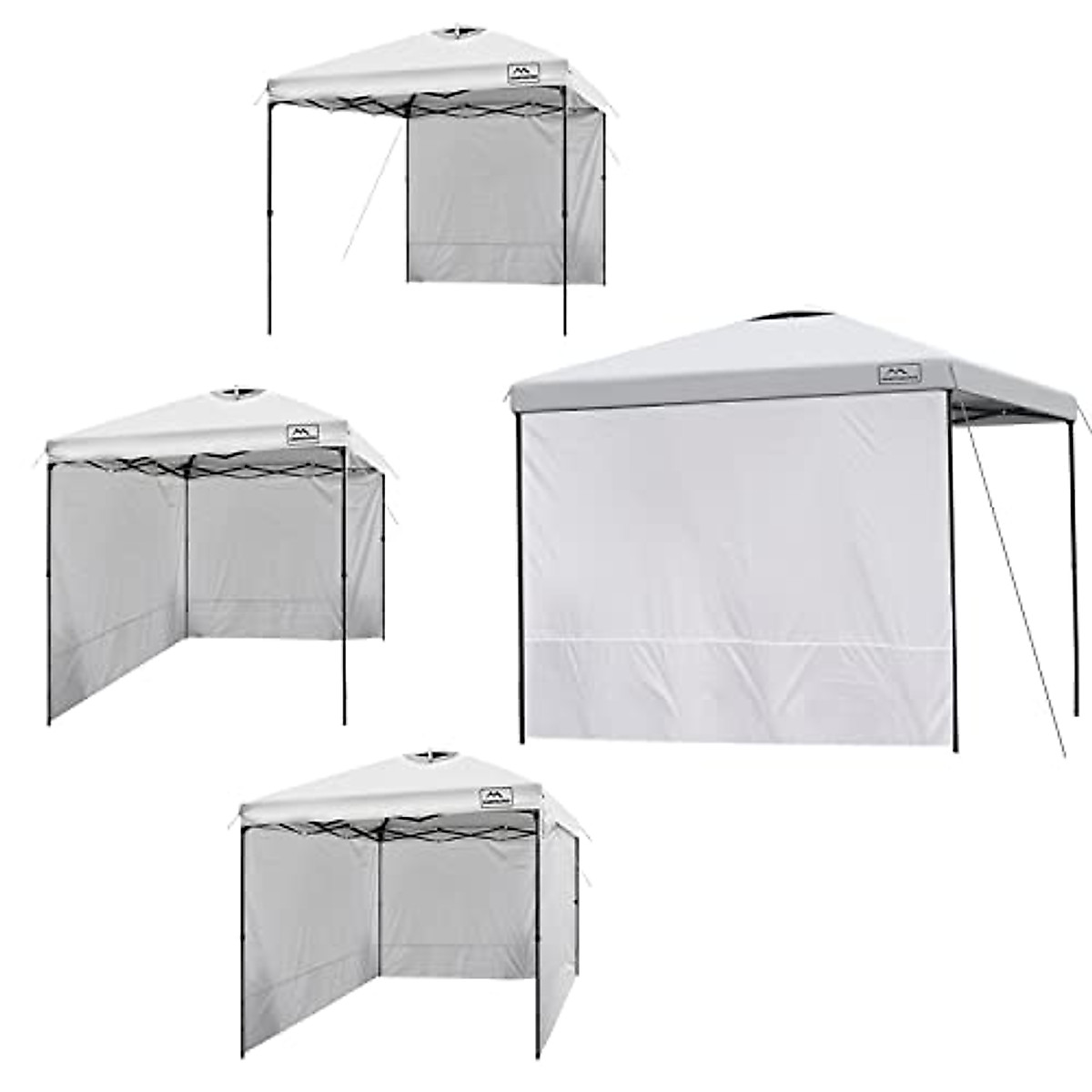 KAMPKEEPER Instant 10X10 Canopy Sidewalls with Zipper for Pop Up Canopy Frame, Single Sunwall fit 10' Outdoor Canopies with Straight Leg(Navy Blue)