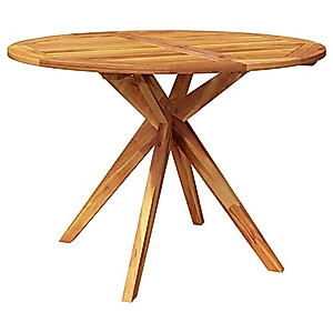 Camerina 5 Piece Patio Dining Set Outdoor Dining Table Set Patio Table and Chairs Set Outdoor Patio Dining Set Solid Wood Acacia 3087132