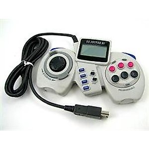 RARE! Sega Saturn Built in Steering Wheel Joypad SS AI Intec