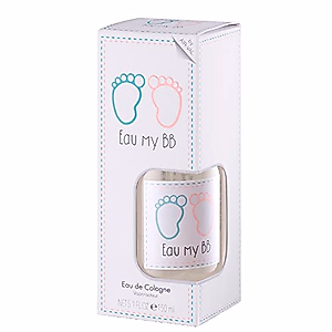 Eau My BB, All Natural, Gentle, Fragrance, for Babies, Newborns, Infants, Eau de Cologne, EDC, 5.07oz, 150ml, Spray, Made in Spain, by Air Val International, White, Blue, Pink (7961)