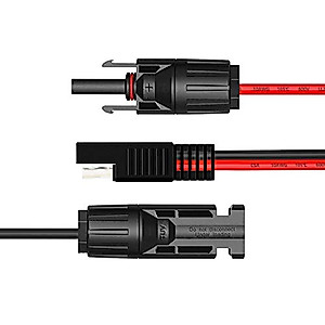 AJDPOI Solar to SAE Connectors Adapter 10AWG Cable Connector with SAE to SAE Polarity Reverse Connectors for RV Solar Panels