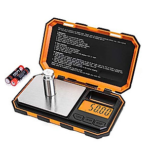 Fuzion Digital Pocket Scale, 200g x 0.01g Jewelry Gram Scale, 6 Units Conversion Mini Scale with LCD Display, Tare Function for Food, Jewelry, Medicine, Coffee (Battery Included)