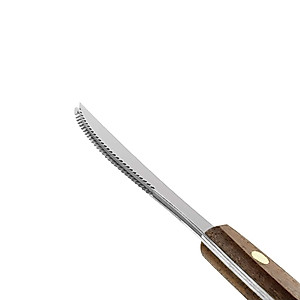 HIC Kitchen Squirtfree Serrated Twin-Blade Grapefruit Sectioning Knife,Silver