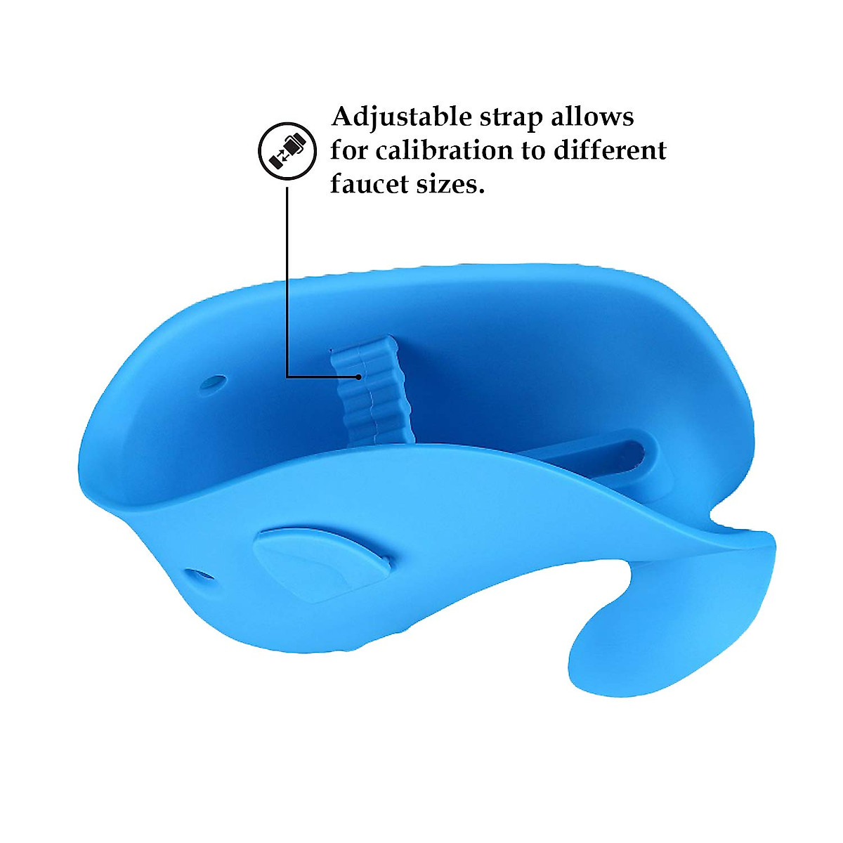 Aurelie Silicone Whale Tub Faucet Cover for Kids, Protective Baby Safety Products for the Bathtub Spout, Blue