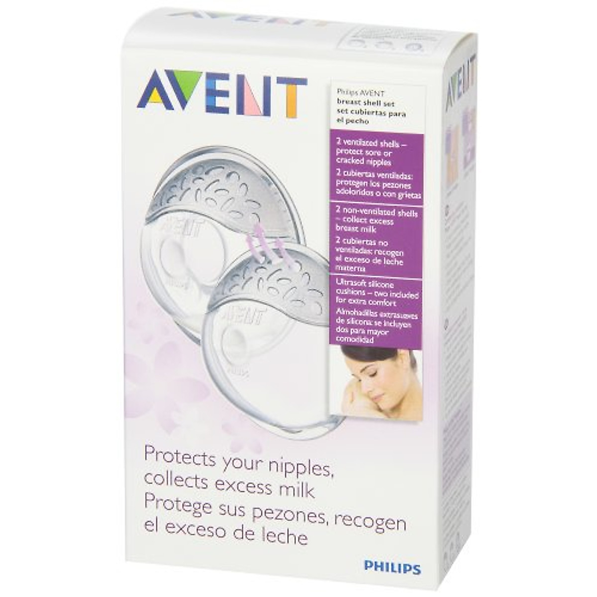 Philips AVENT Comfort Breast Shell Set, 2 Pack, SCF157/02
