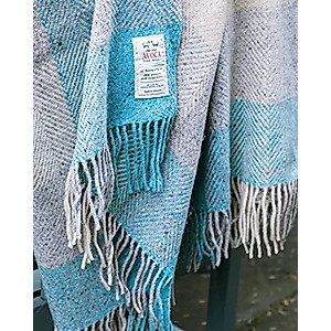 Avoca Mohair Blend Tweed Throw - Dewdrop Design - Made in Ireland 562 x 72
