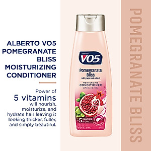 VO5 Moisturizing Conditioner - 12.5 Fl Oz - Pomegranate Bliss - Grape Seed Extract Leaves Hair Looking Vibrant and Beautiful