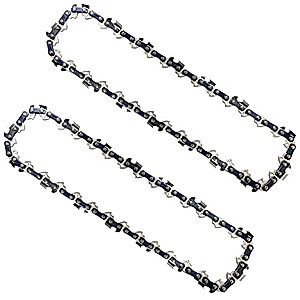 Opuladuo 2PC 8" Pole Saw Chain Replacement for 9.5 in. Harbor Freight Portland 62896 68862 63190 56808-3/8" .050" 33DL