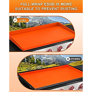 OFUN 36" Full-Wrap Edge Griddle Mat for Blackstone, Silicone Protective Cover Mats Compatible with Blackstone, Blackstone Griddle Accessories, Reusable &Durable, All Year Round Protection