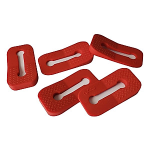 Vadiff Silicone Gas Stove Child Safety Knob Locks | Oven Knob Guard (5Pk)(Red)