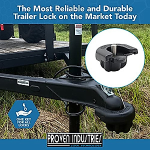 Proven Locks Model S175: 2 inch Trailer Hitch Lock, Fits Select 2 inch Couplers