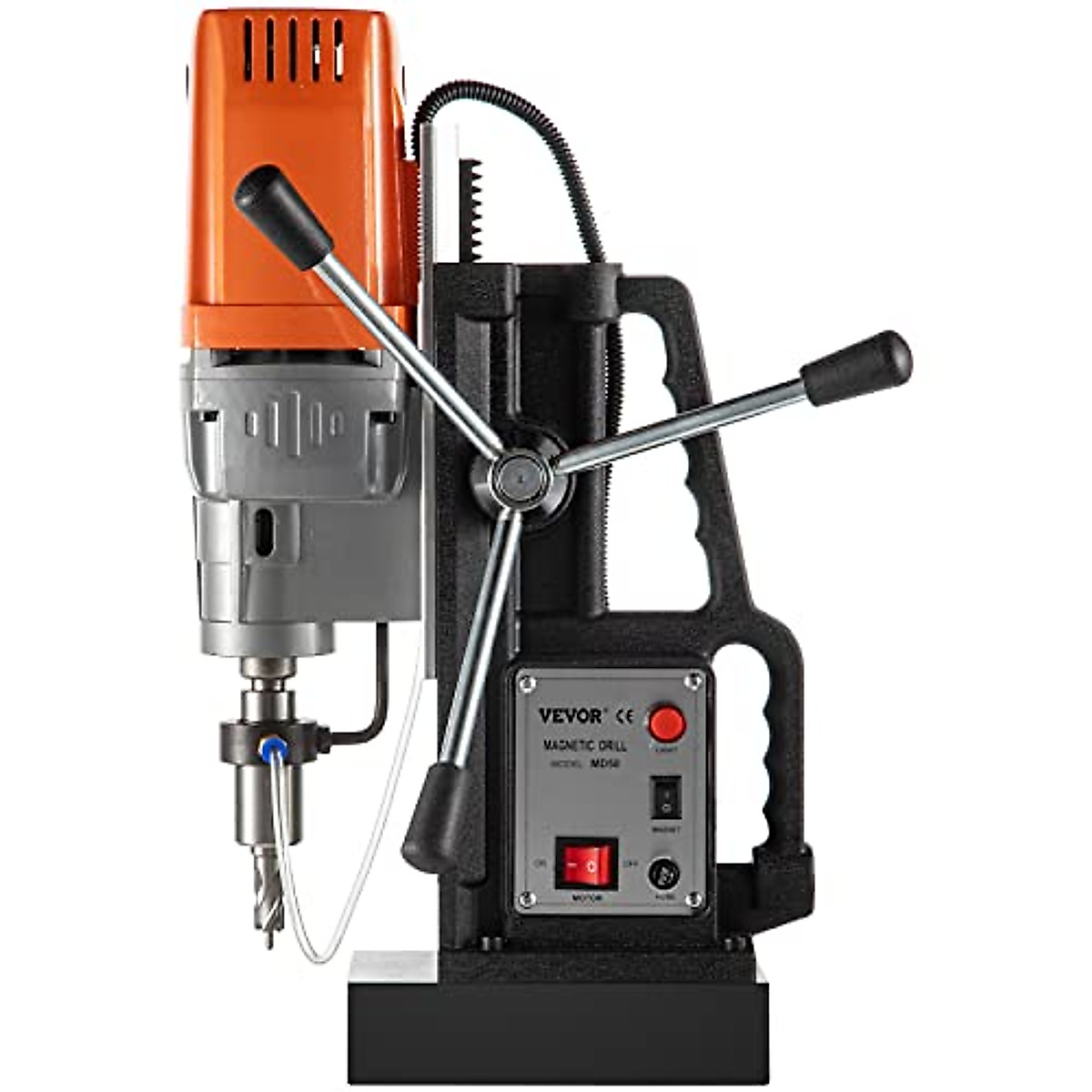 Mophorn 1550W MD50 Magnetic Drill 500 RPM Spindle Speed Electric Magnetic Drilling System with 2 Inch Boring Diameter and 2900 LBS Magnet Force