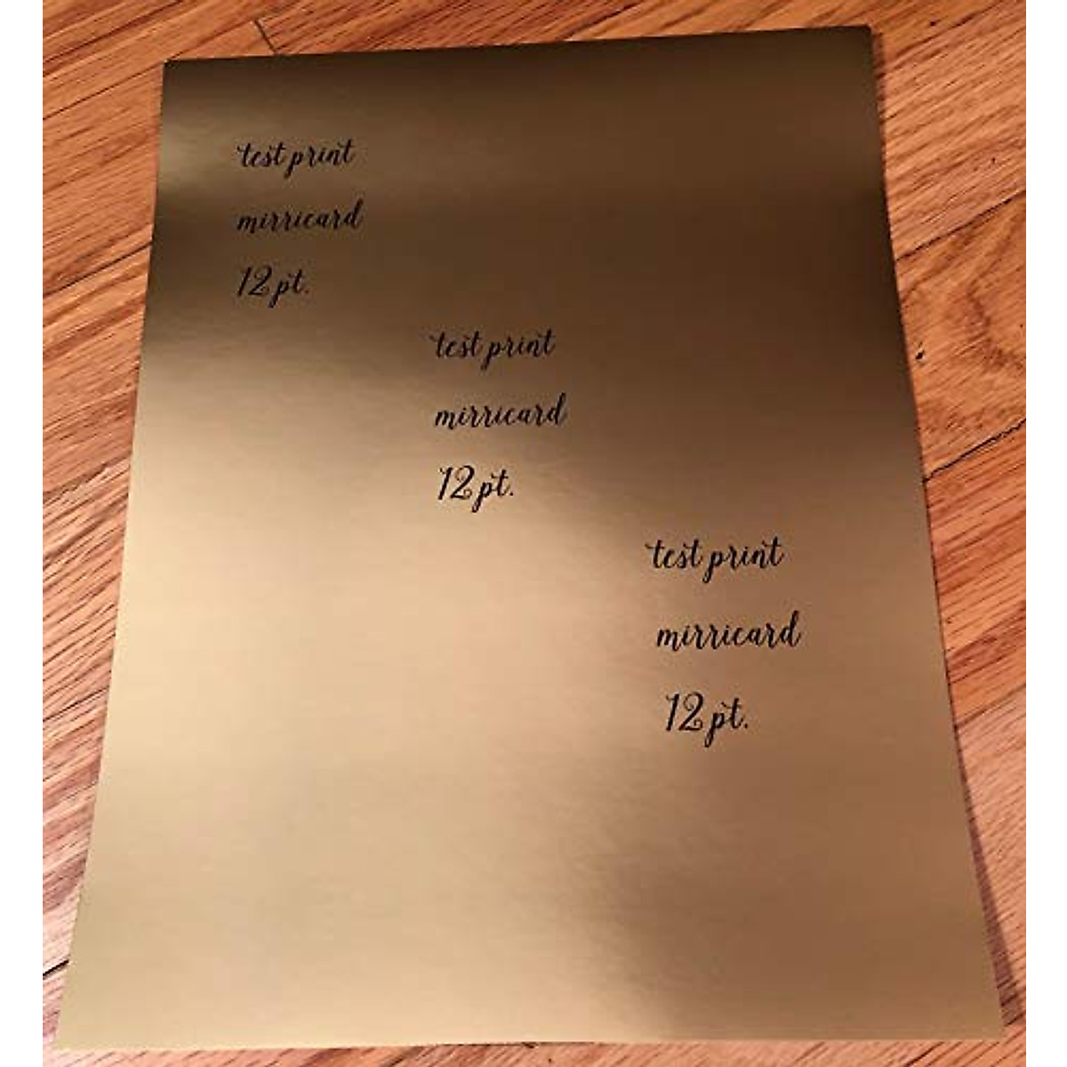 Mirror Gold Metallic Mirricard Cardstock - 8.5 X 11 inch - 100 lb / 12Pt - 10 Sheets from Cardstock Warehouse