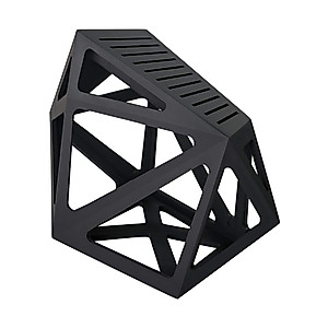Edge of Belgravia BLACK DIAMOND Kitchen Knife Block Holder | Knives not included - match knives only