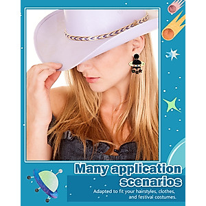 Yinkin 10 Pairs UFO Aliens Earrings for Women Space Weird Acrylic Earrings Flying Saucer Dangle Earrings Novelty Fun Glitter Cute Earrings Jewelry for Women, Multiple Colors