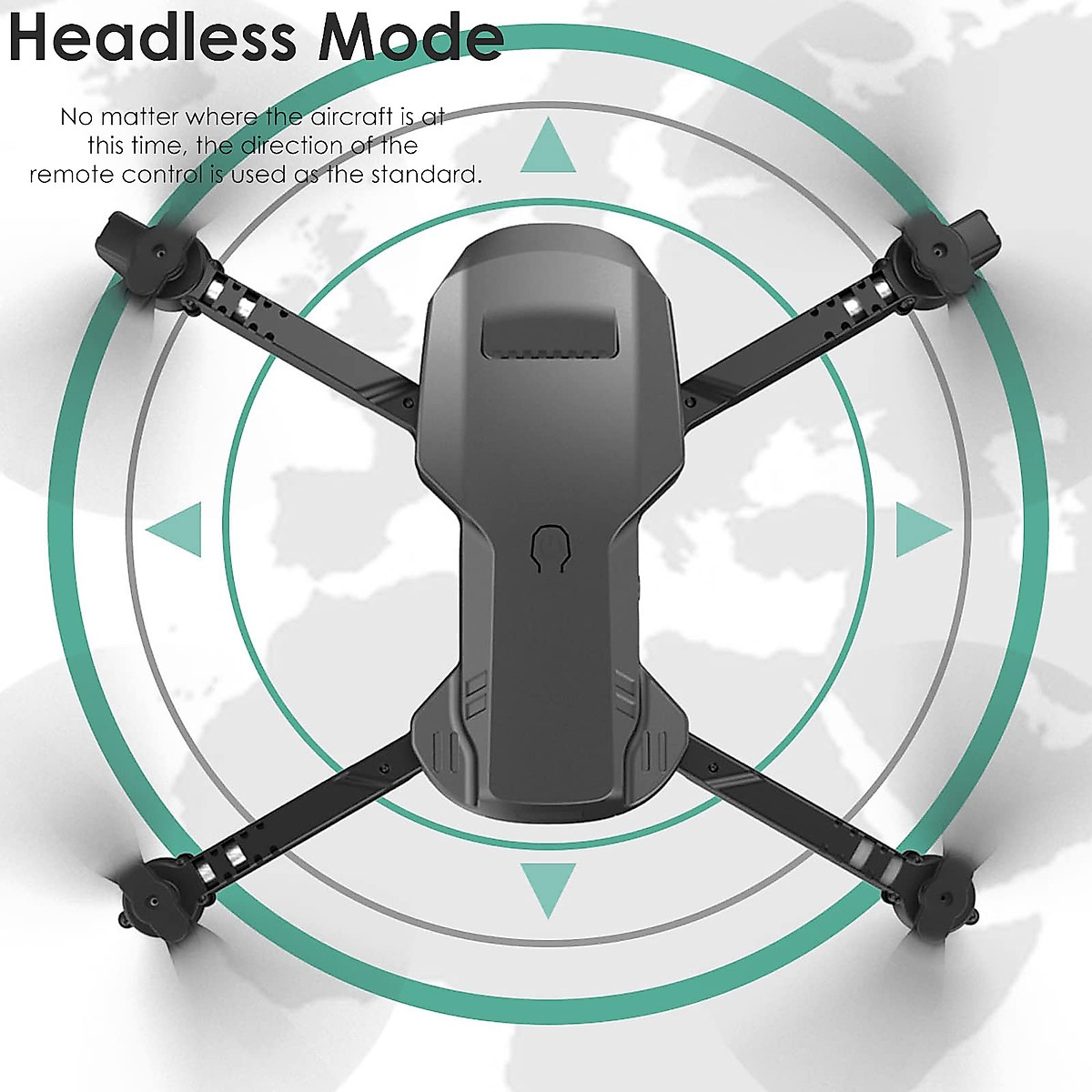 Drone with Camera for Adults 4k FPV 120° wide-Angle WiFi RC Quadcopter Long flight time (3 Batteries) Helicopters Flips RTF