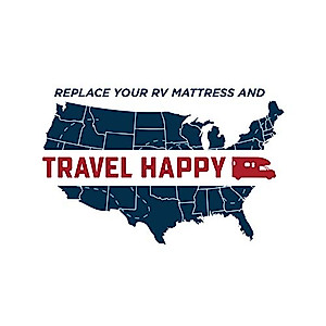 Travel Happy with an 8 INCH Narrow King (70" x 80" Inches) New Cooler Sleep Graphite Gel Memory Foam Mattress with Premium Textured 8-Way Stretch Cover Made in The USA