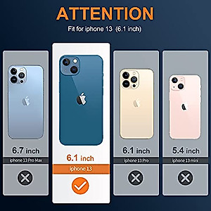 Migeec for iPhone 13 Clear Case Shockproof Phone Cover Protective Phone Case for iPhone 13, 6.1 inch