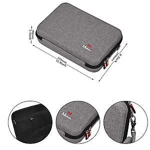 Mchoi Shockproof Carrying Case with Adjustable Shoulder Straps, for Apple Mac Mini M1 / Mac Mini M2, Apple Magic Keyboard & Magic Mouse, Case Only