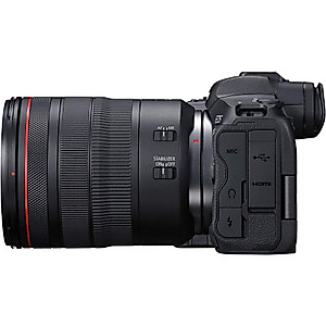 Canon EOS R5 Mirrorless Digital Camera (Body Only) (4147C002), Canon RF 24-70mm Lens, 64GB Memory Card, Case, Corel Photo Software, 2 x LPE6 Battery, External Charger, Card Reader + More (Renewed)