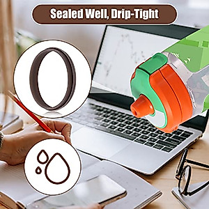 8pcs Replacement Gasket Compatible with Gatorade Water Bottle, Silicone Lid Seal Replacement for Gatorade Gx Bottle Seal Replacement Accessory Part for 30oz Gatorade GX Pods